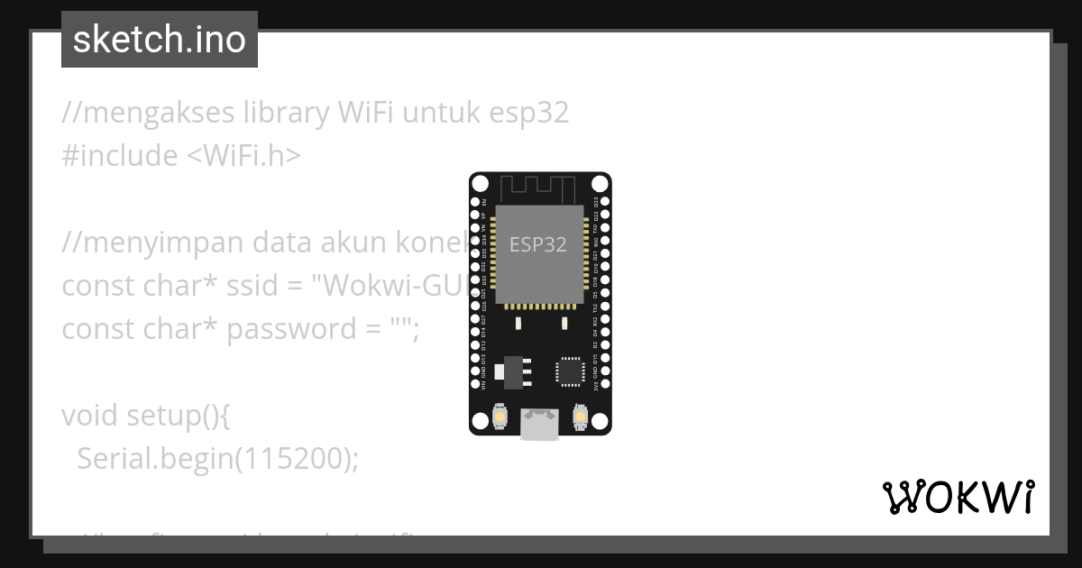 Iot-WiFi Connect - Wokwi ESP32, STM32, Arduino Simulator