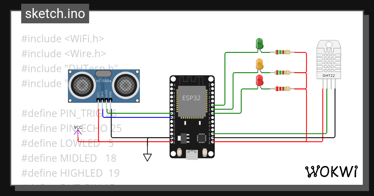 Gestión de residuos - Wokwi ESP32, STM32, Arduino Simulator
