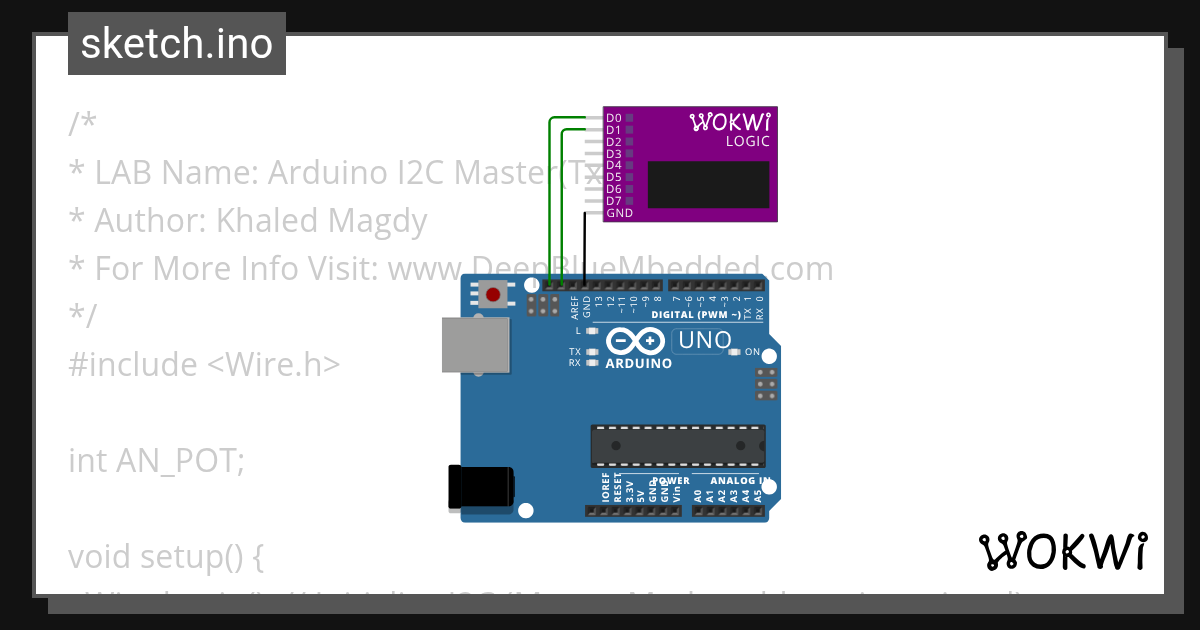 i2c master - Wokwi ESP32, STM32, Arduino Simulator