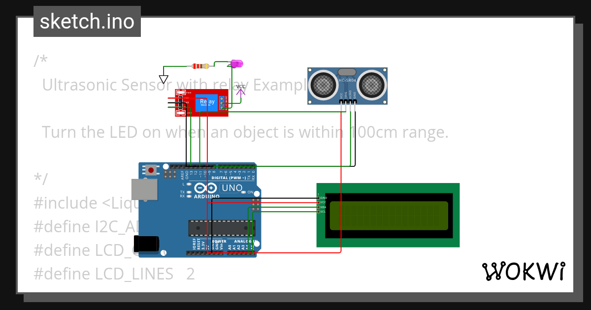 distance - Wokwi ESP32, STM32, Arduino Simulator