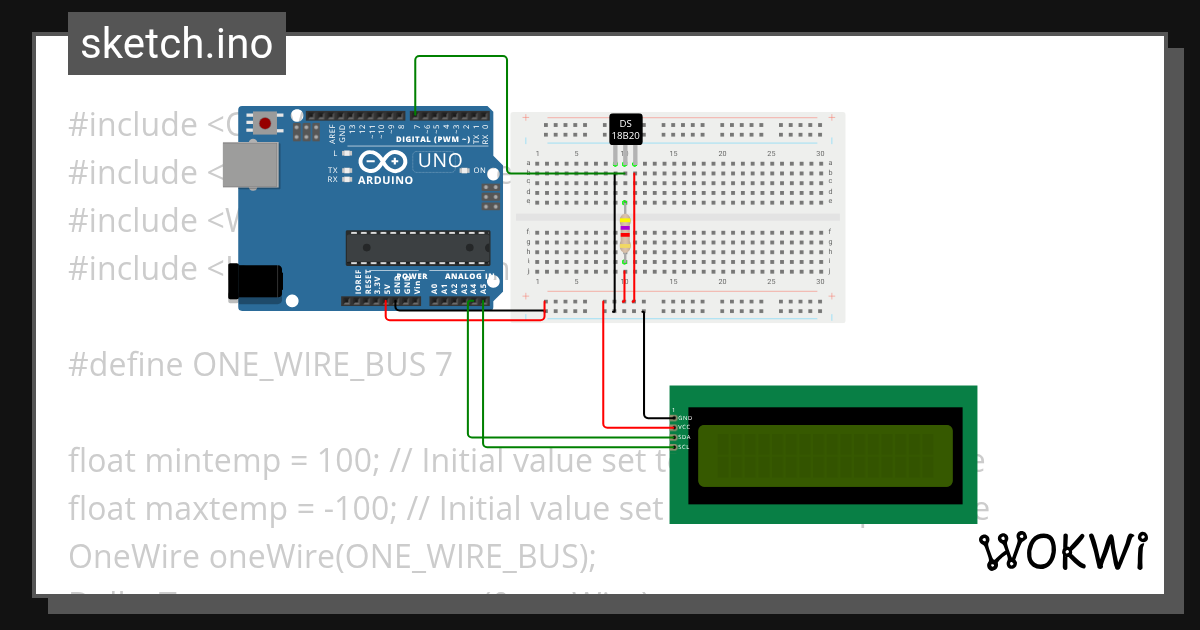 lcd 3 min max temp copy Copy - Wokwi ESP32, STM32, Arduino Simulator