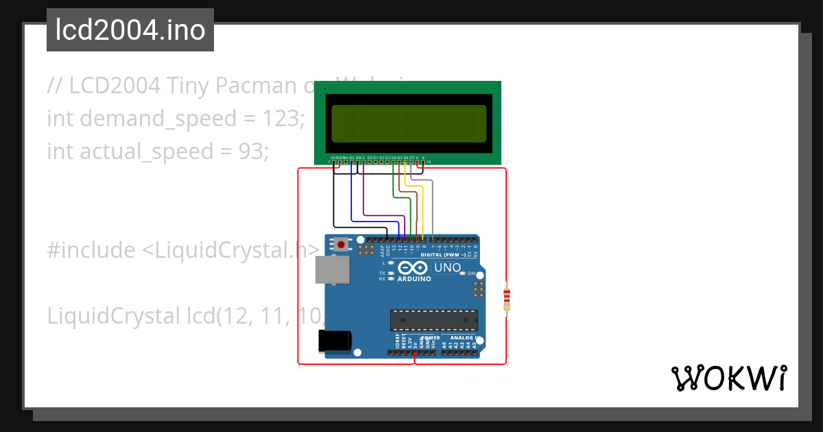 Lcd2004 Exercise Wokwi Esp32 Stm32 Arduino Simulator 