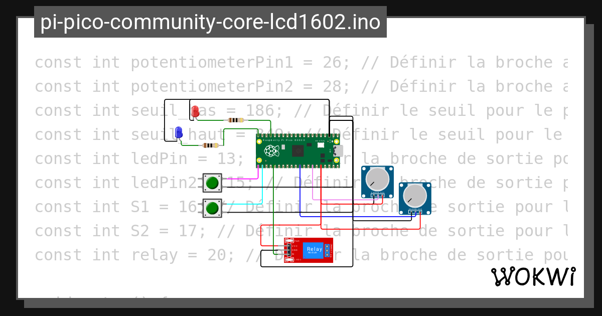 Programme Niveau Deau Wokwi Esp32 Stm32 Arduino Simulator 2022