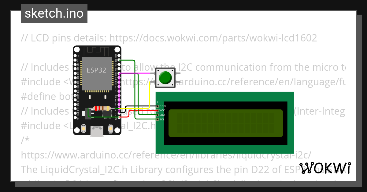 Cambia Mensaje Al Presionar Wokwi Esp32 Stm32 Arduino Simulator 4973