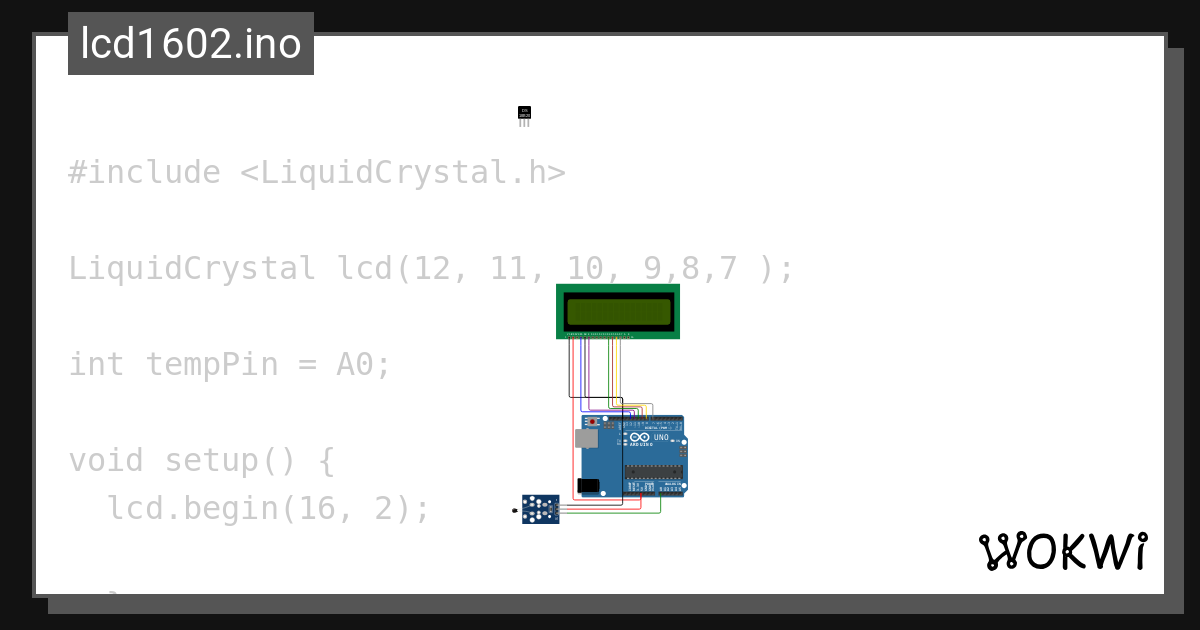 Lcd temp - Wokwi ESP32, STM32, Arduino Simulator Lcd temp - Wokwi ESP32, STM32, Arduino Simulator
