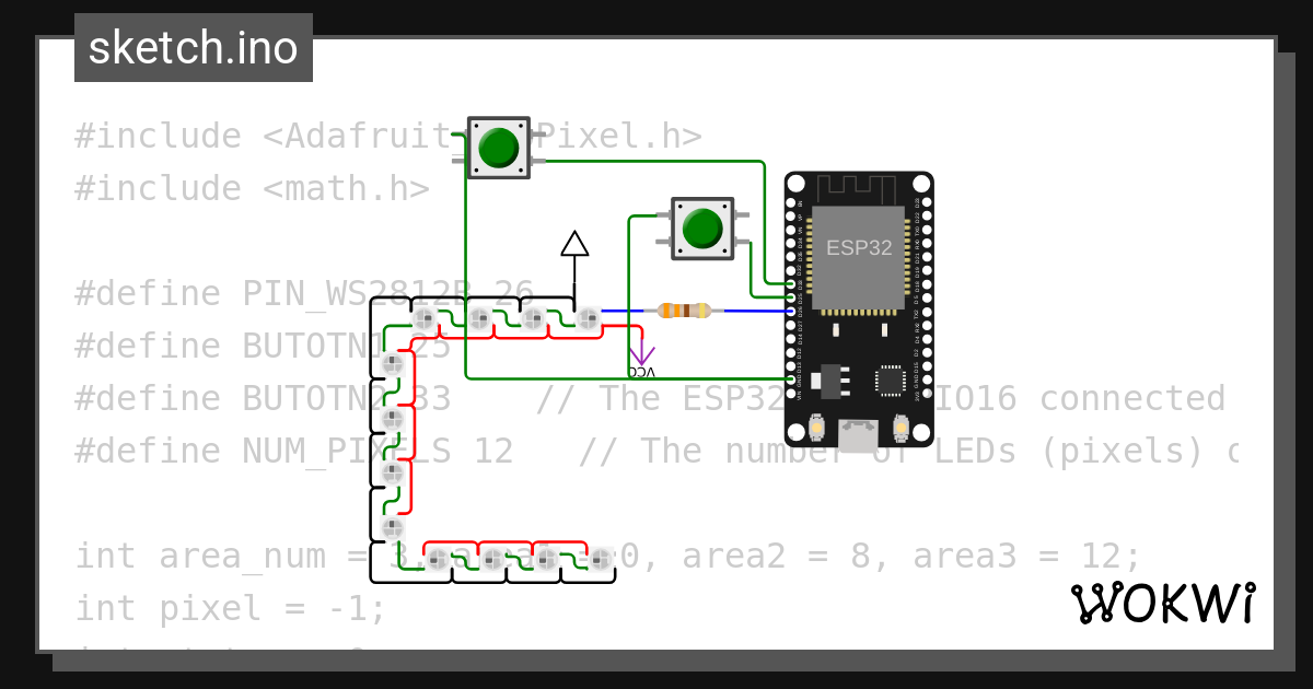 Ws2812 Rgb Control Copy Wokwi Esp32 Stm32 Arduino Simulator 9730