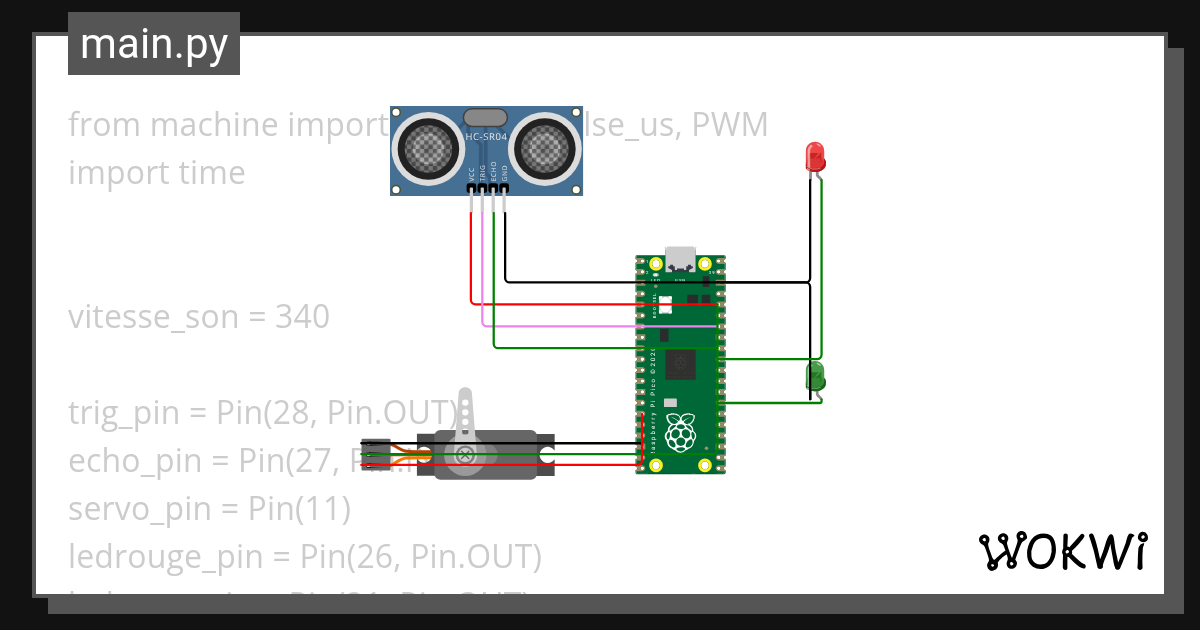 Servomoteur Wokwi Esp32 Stm32 Arduino Simulator 