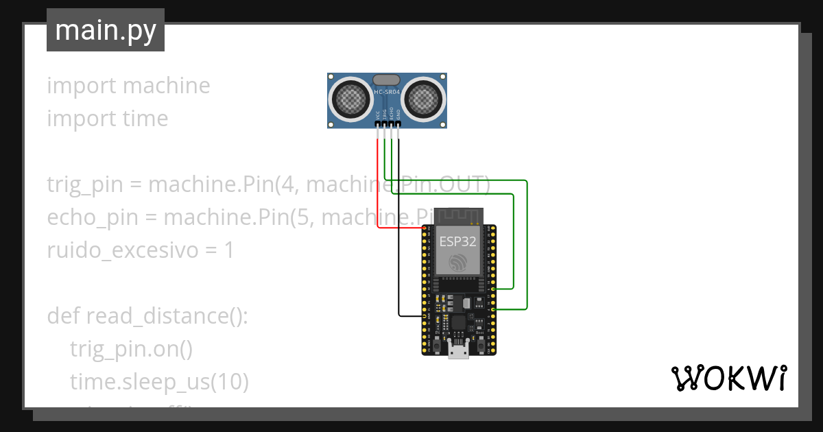 prototipo para detectar el sonido - Wokwi ESP32, STM32, Arduino Simulator