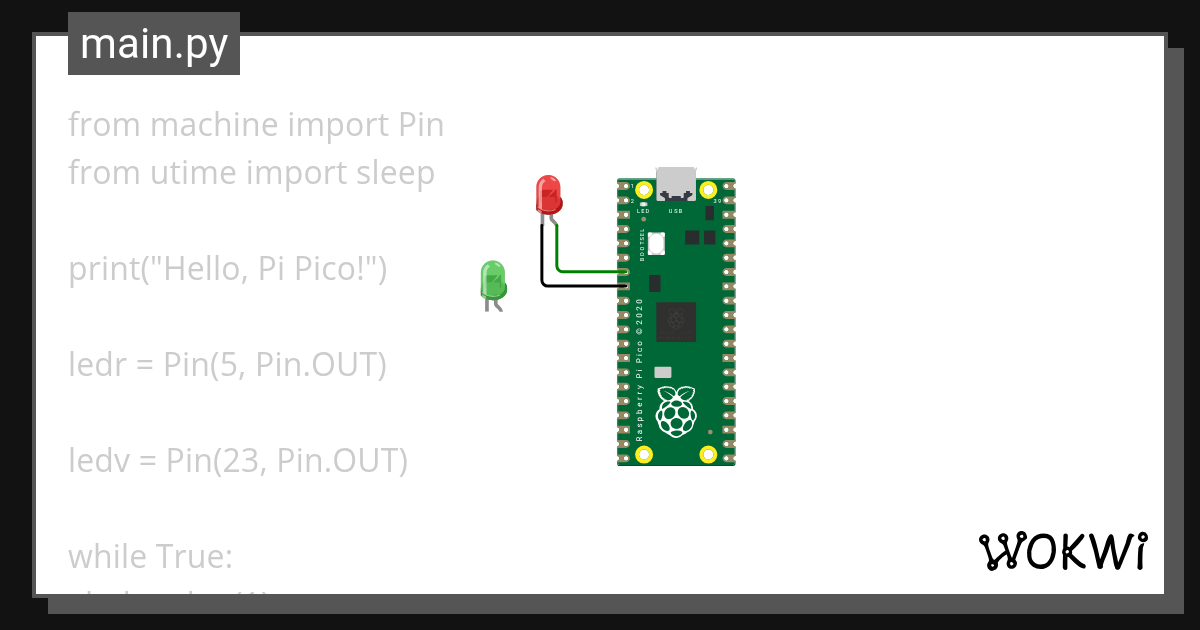 Blink With Micropython Copy Wokwi Esp32 Stm32 Arduino Simulator 4555