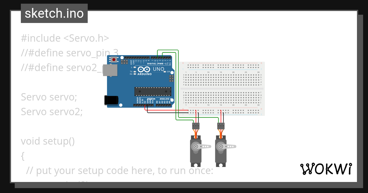 Teste Servo Wokwi Esp32 Stm32 Arduino Simulator 