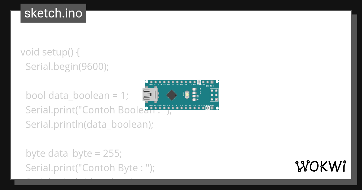Data Type Wokwi Esp32 Stm32 Arduino Simulator 