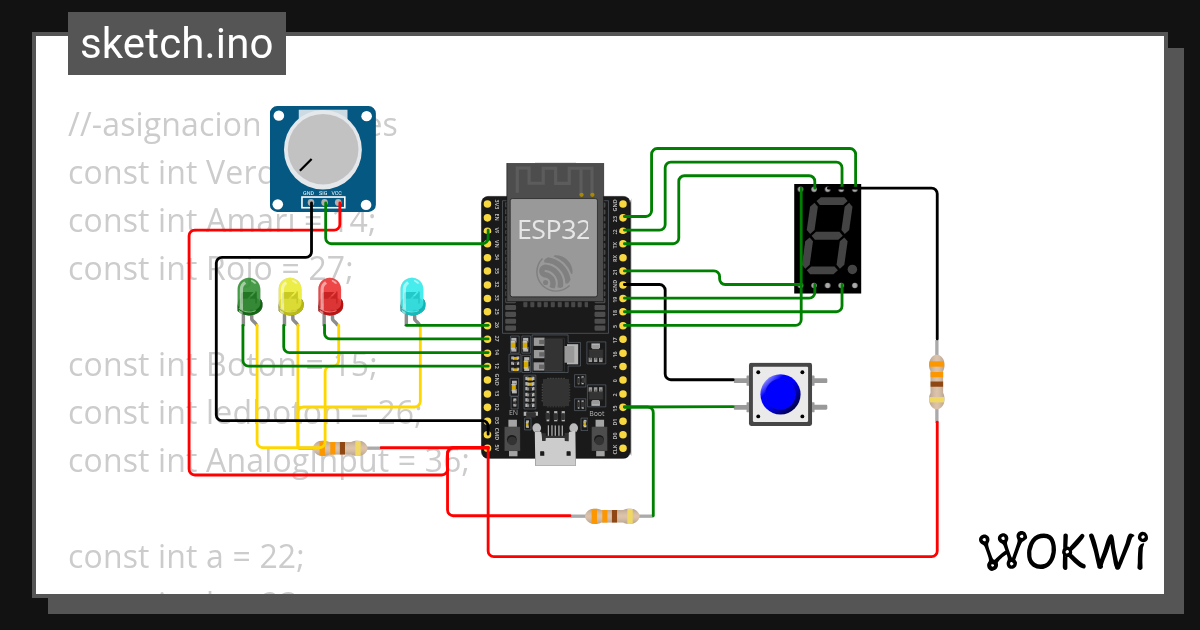 Semaforo Mark 3 - Wokwi ESP32, STM32, Arduino Simulator