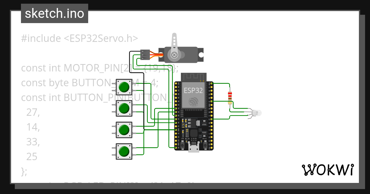 Motor_and_Servo - Wokwi ESP32, STM32, Arduino Simulator