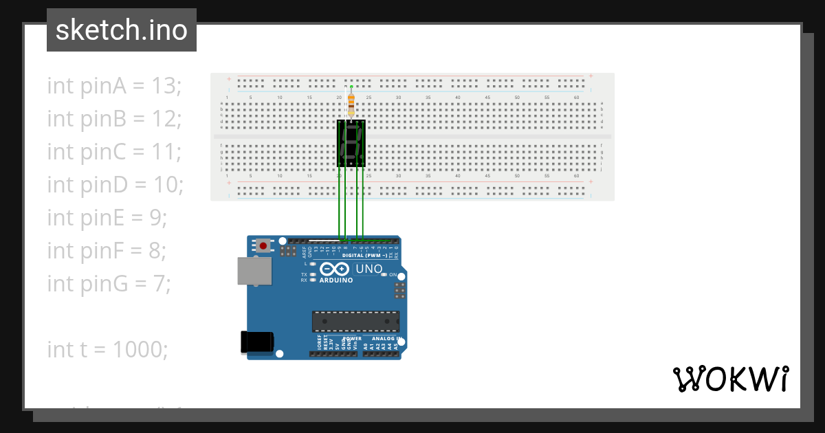 7 Segmentdisplay Wokwi Esp32 Stm32 Arduino Simulator 3253