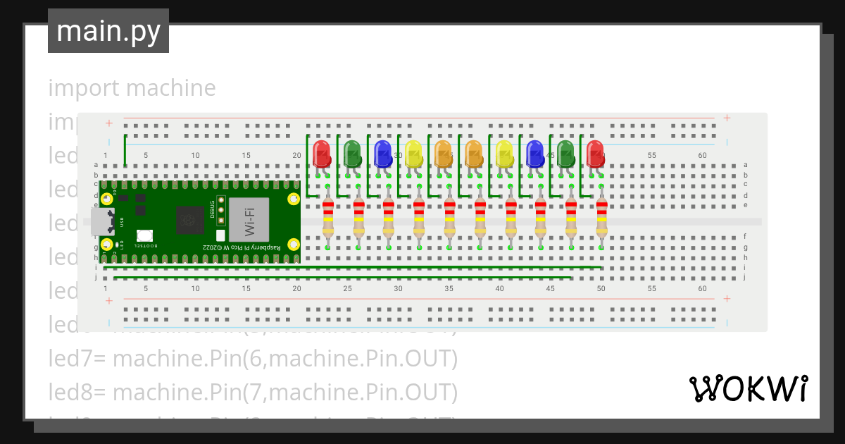 clase 1 ejercicio 1CASCADA - Wokwi ESP32, STM32, Arduino Simulator