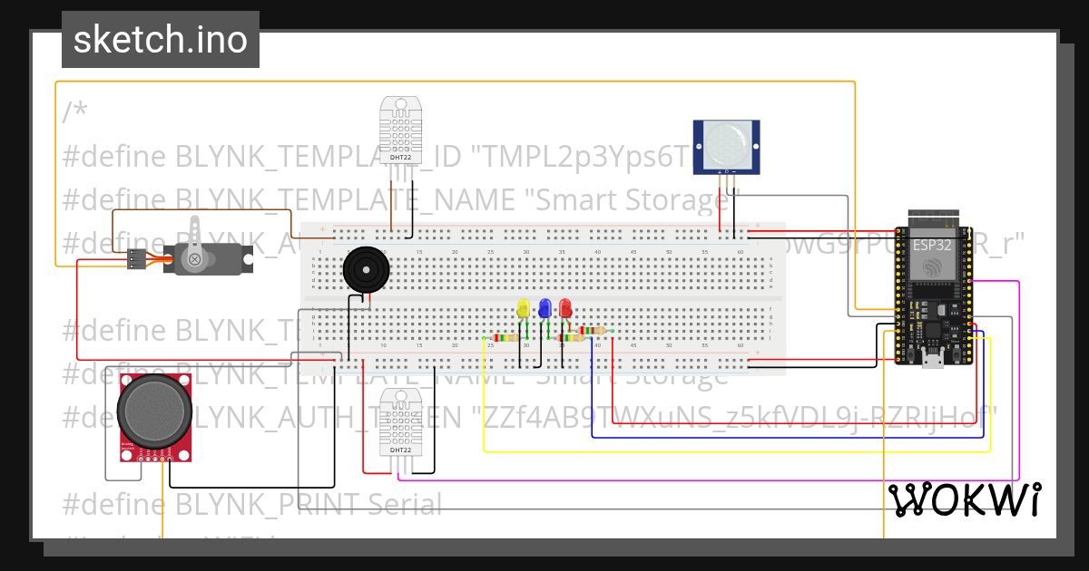 Smart Warehouse - Wokwi ESP32, STM32, Arduino Simulator