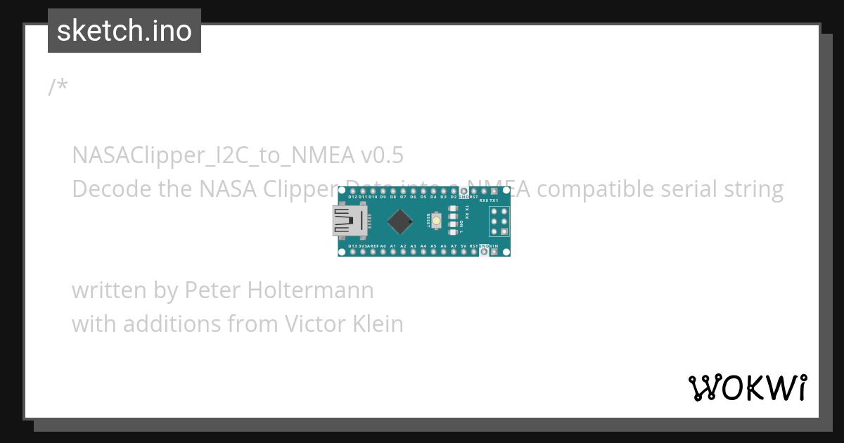 NASA_I2C - Wokwi ESP32, STM32, Arduino Simulator