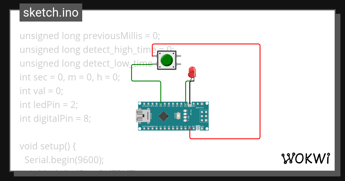 Ledblynk Wokwi Esp32 Stm32 Arduino Simulator 