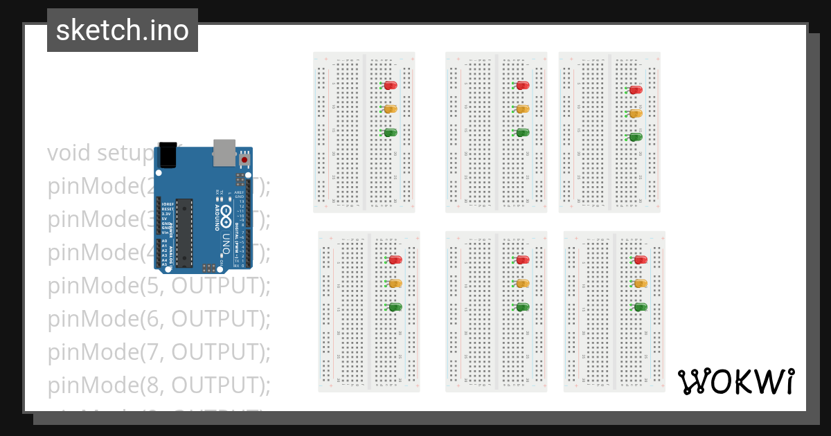 Traffic light Copy (2) - Wokwi ESP32, STM32, Arduino Simulator