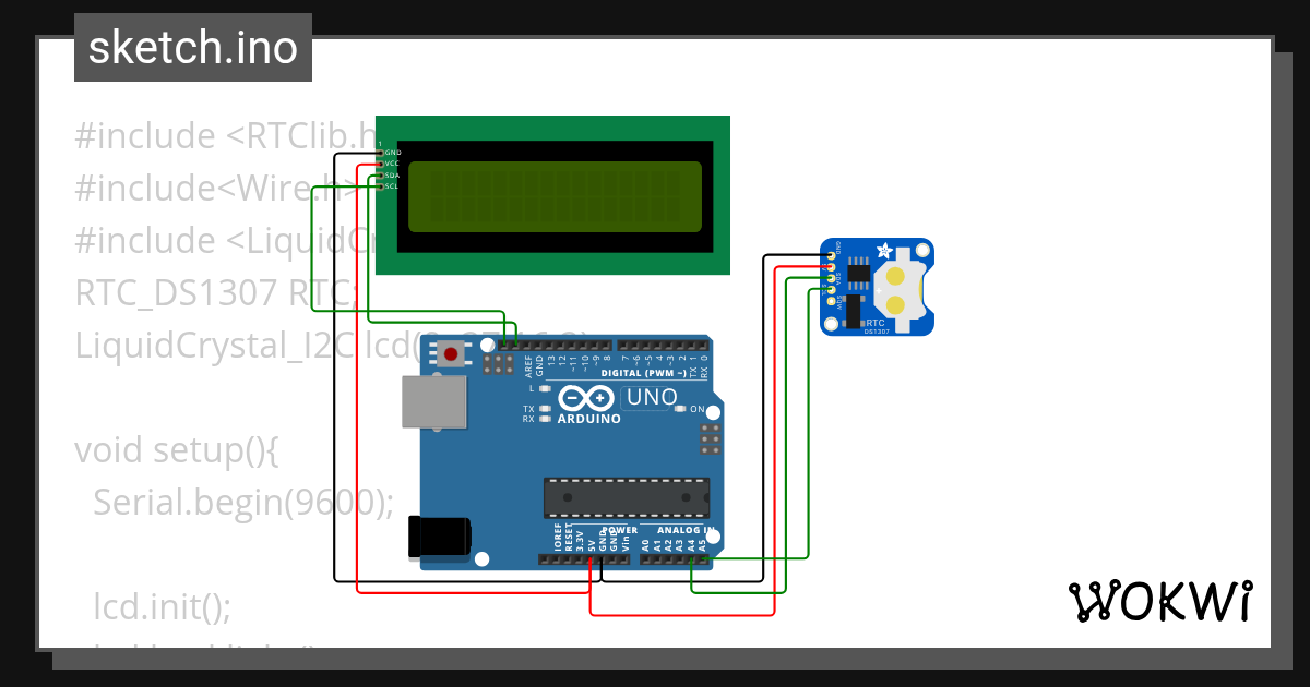 Digital Clock Wokwi Esp32 Stm32 Arduino Simulator