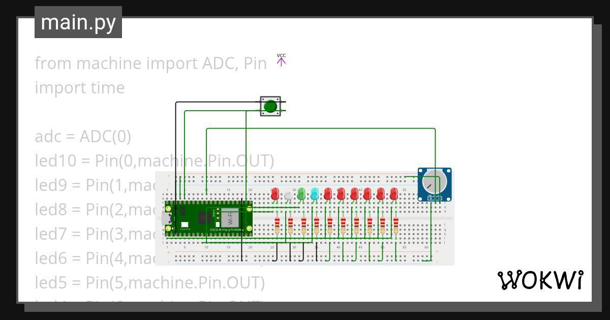 ejercicio de 4 leds 25-04-2024 - Wokwi ESP32, STM32, Arduino Simulator