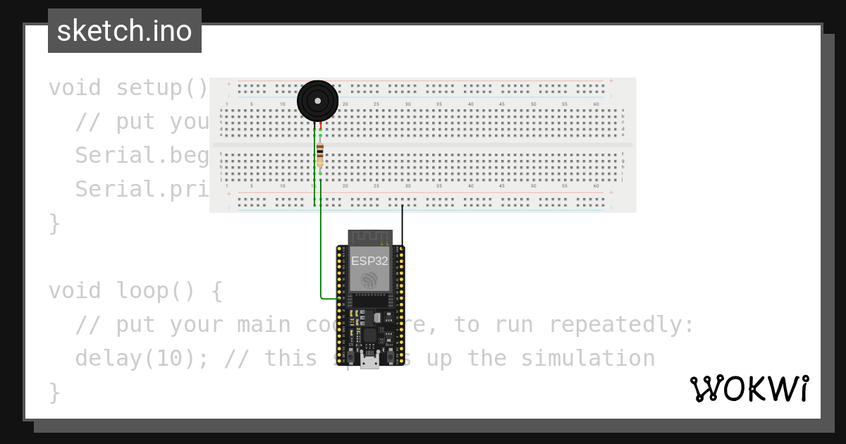 蜂鸣器 雷文 Wokwi Esp32 Stm32 Arduino Simulator 