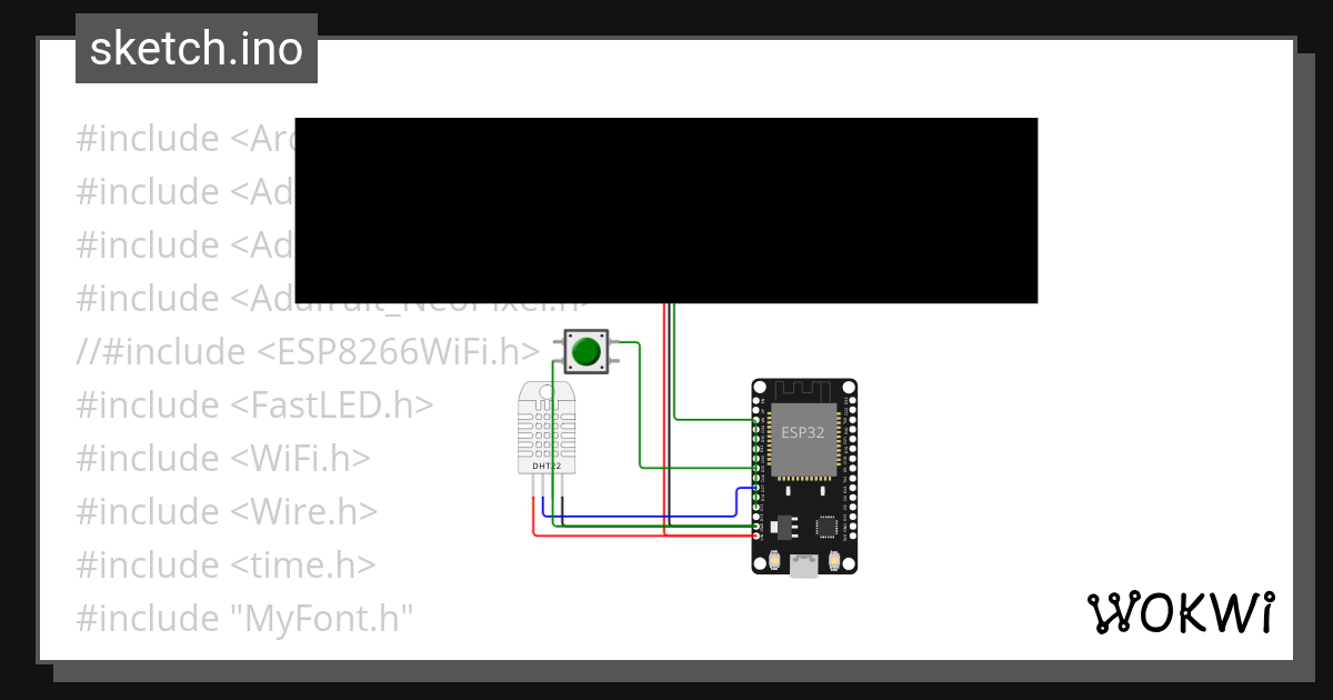 W2812时钟-test-FastLED - Wokwi ESP32, STM32, Arduino Simulator
