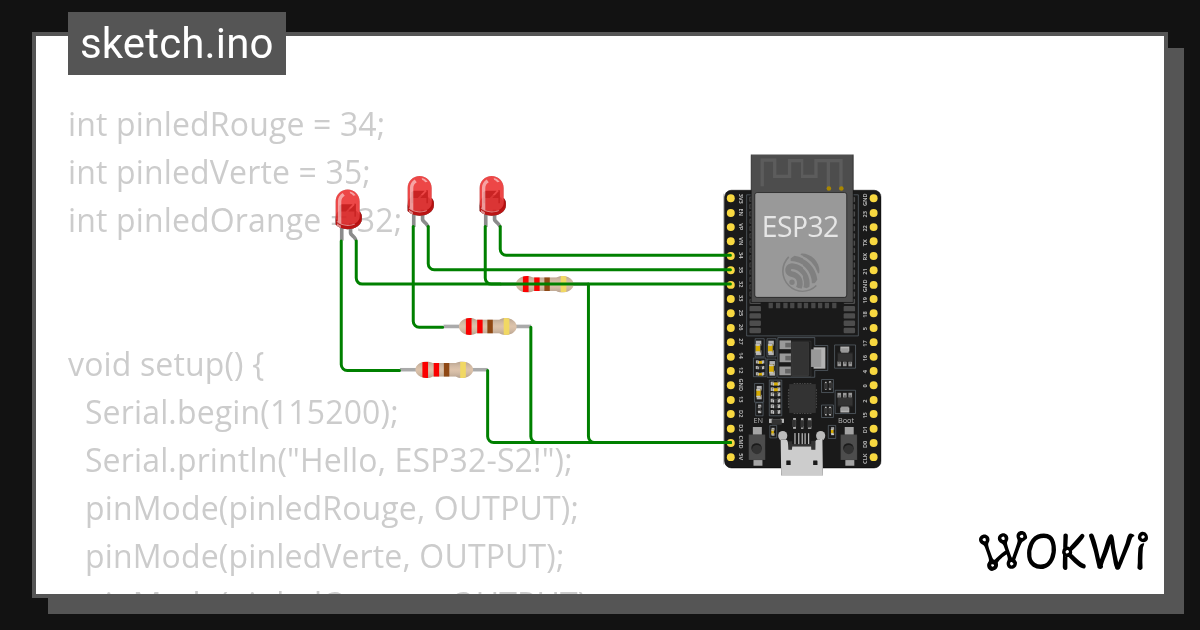 exercice 2 Copy - Wokwi ESP32, STM32, Arduino Simulator