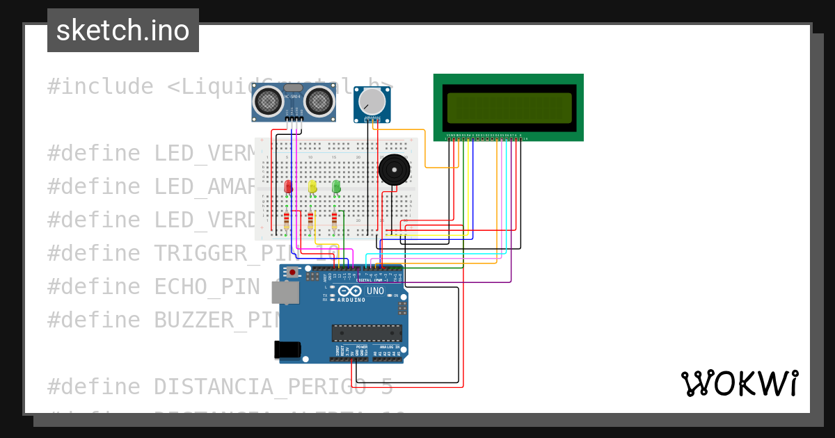 Sensor De Estacionamento Wokwi Esp32 Stm32 Arduino Simulator 9960