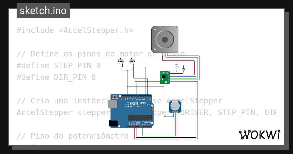 Stepper Nema17 A4988 Copy Wokwi Esp32 Stm32 Arduino Simulator 9970