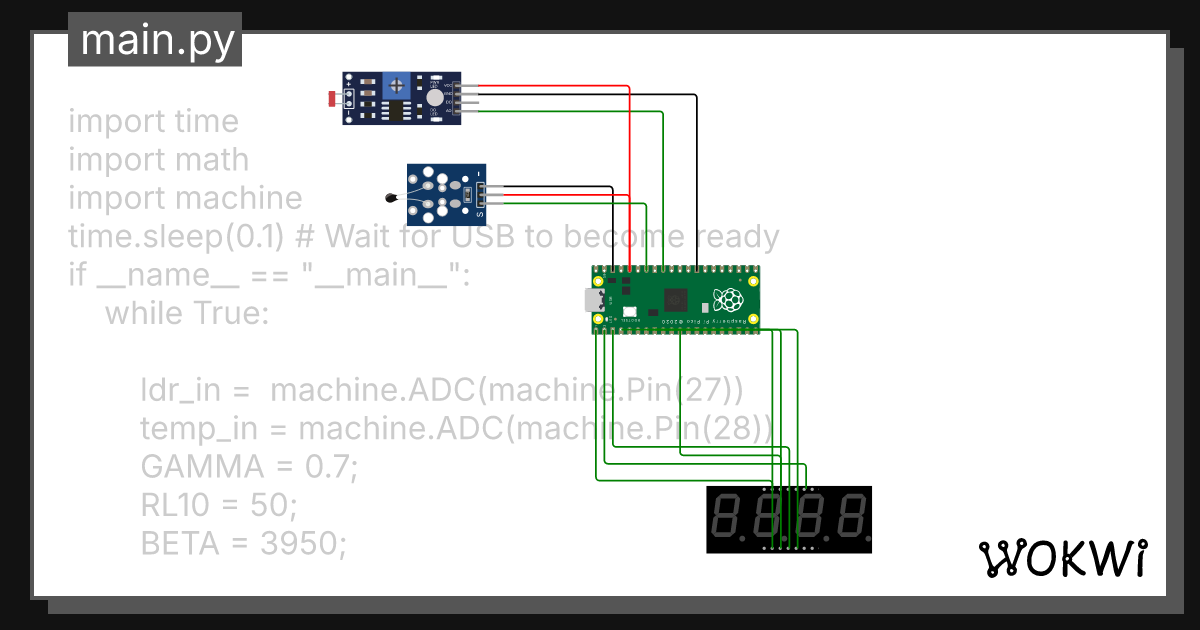 Sev Seg Nd Sensors Wokwi ESP32 STM32 Arduino Simulator