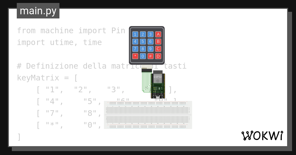 Prova Tastiera Wokwi Esp32 Stm32 Arduino Simulator 6203
