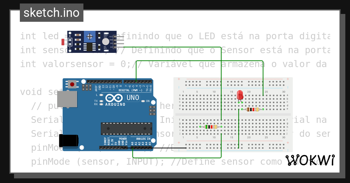 Ledfotocelula Wokwi Esp32 Stm32 Arduino Simulator