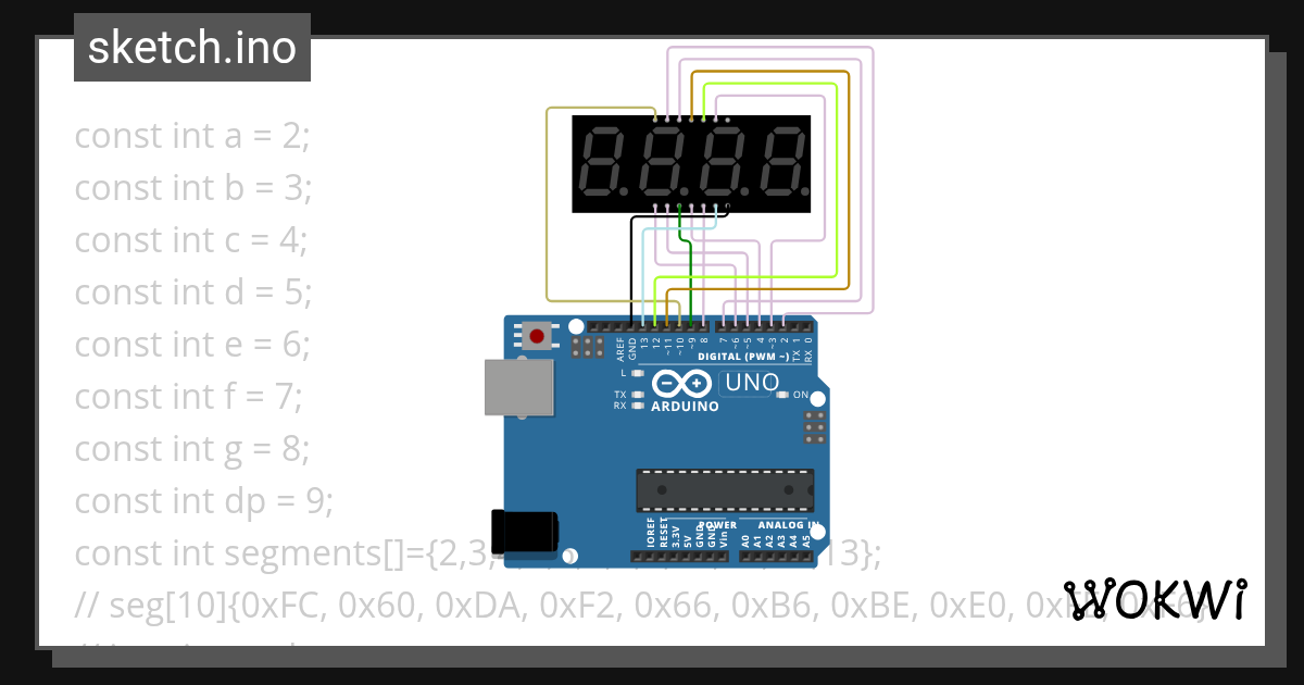 Arduino Seg Wokwi Esp32 Stm32 Arduino Simulator