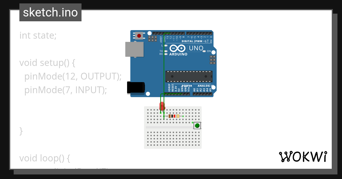 Pushbutton Wokwi Esp32 Stm32 Arduino Simulator 9702