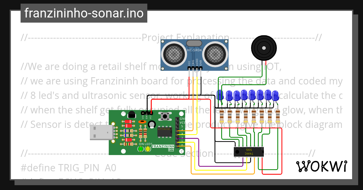 Retail Shelf Monitoring Project in IOT - Wokwi ESP32, STM32, Arduino Simulator