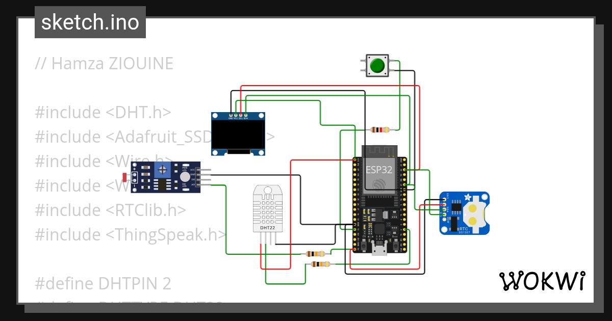 Hamza ZIOUINE ELECTRO - Wokwi ESP32, STM32, Arduino Simulator