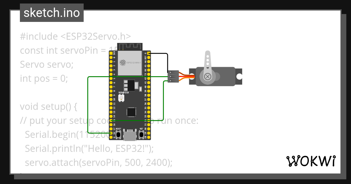 servo - Wokwi ESP32, STM32, Arduino Simulator