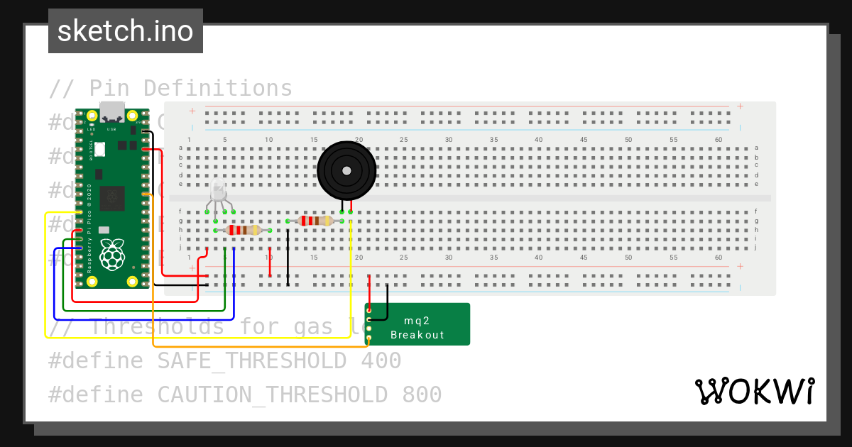 Gas Sensor App For Raspberry Pi Pico W Wokwi Esp32 Stm32 Arduino 8964