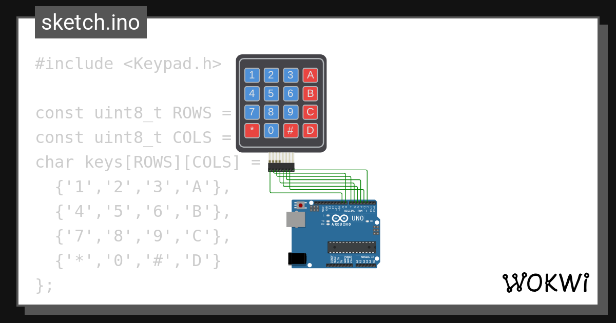 KEYPAD - Wokwi ESP32, STM32, Arduino Simulator KEYPAD - Wokwi ESP32, STM32, Arduino Simulator