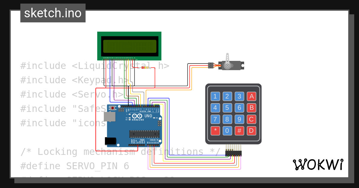 Locker System Wokwi Esp32 Stm32 Arduino Simulator