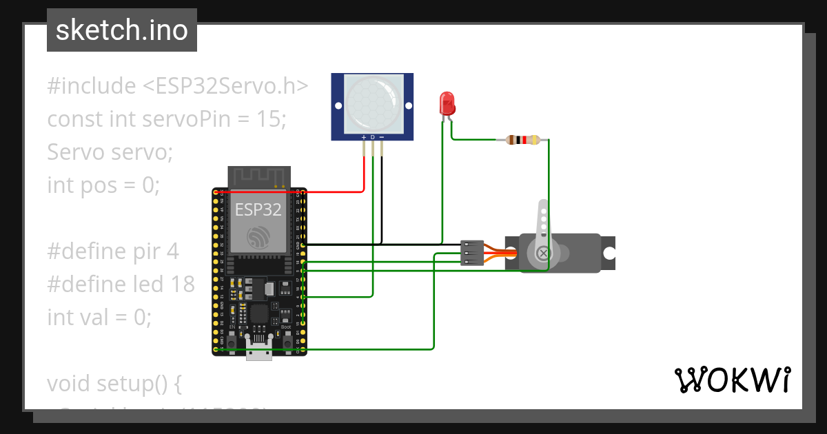 9446 Pir Test Wokwi Esp32 Stm32 Arduino Simulator 