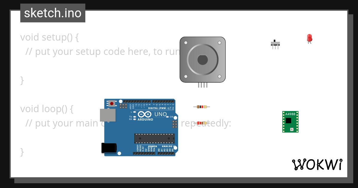 MOTOR PASO A PASO - Wokwi ESP32, STM32, Arduino Simulator