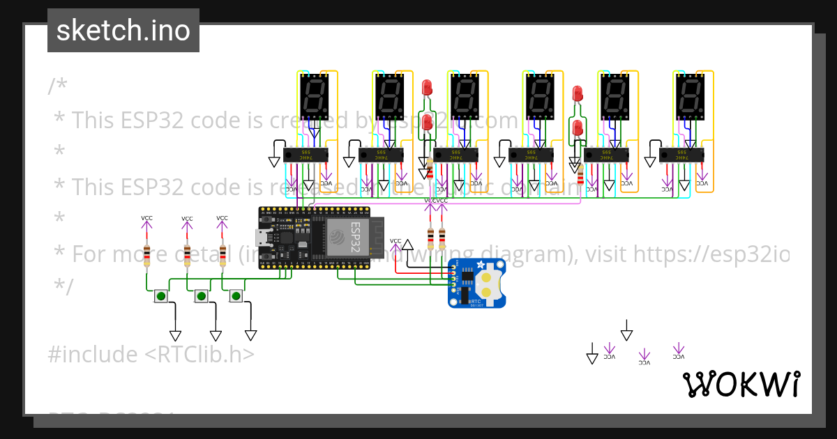 Saatds3231ayarli Wokwi Esp32 Stm32 Arduino Simulator 9124