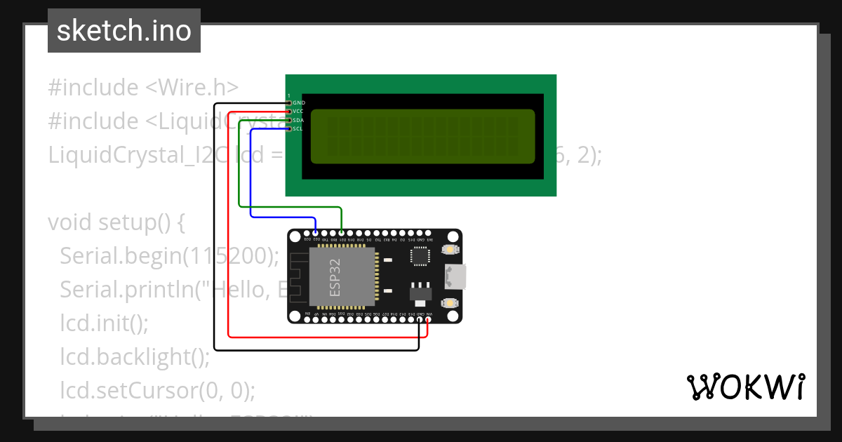 lcd - Wokwi ESP32, STM32, Arduino Simulator