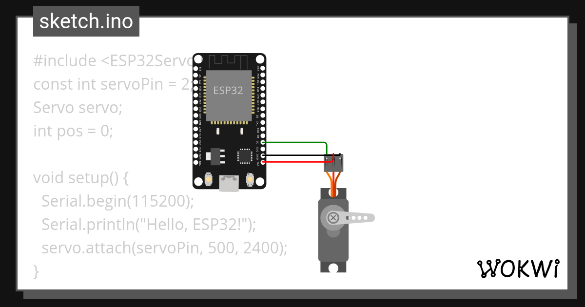 Servo - Wokwi ESP32, STM32, Arduino Simulator