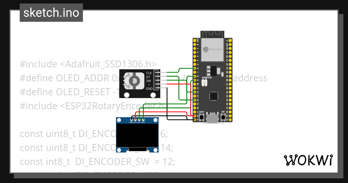 ESP32 & Rotary encoder Copy - Wokwi ESP32, STM32, Arduino Simulator ESP32 & Rotary encoder Copy - Wokwi ESP32, STM32, Arduino Simulator
