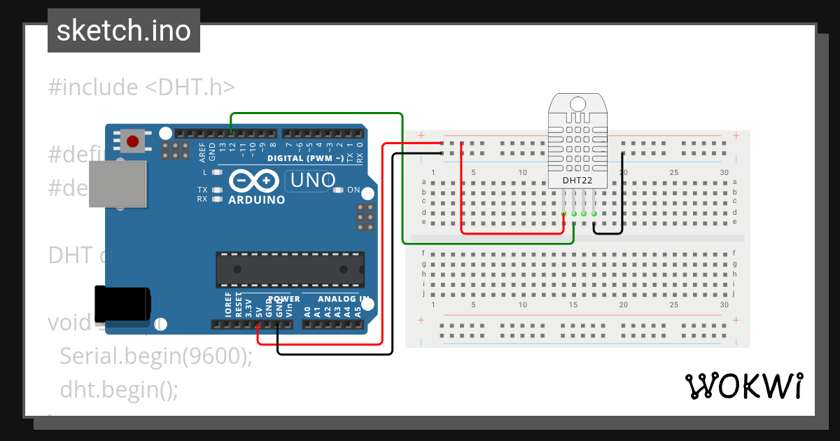 Rangkaian Sensor Suhu dan Kelembapan - Wokwi ESP32, STM32, Arduino ... Rangkaian Sensor Suhu dan Kelembapan - Wokwi ESP32, STM32, Arduino ...