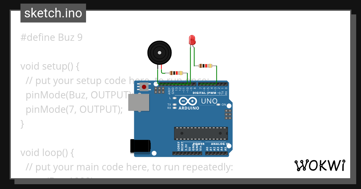 BUZ LED - Wokwi ESP32, STM32, Arduino Simulator BUZ LED - Wokwi ESP32, STM32, Arduino Simulator
