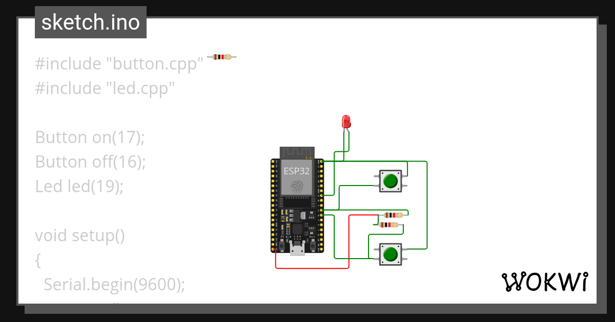 button - Wokwi ESP32, STM32, Arduino Simulator